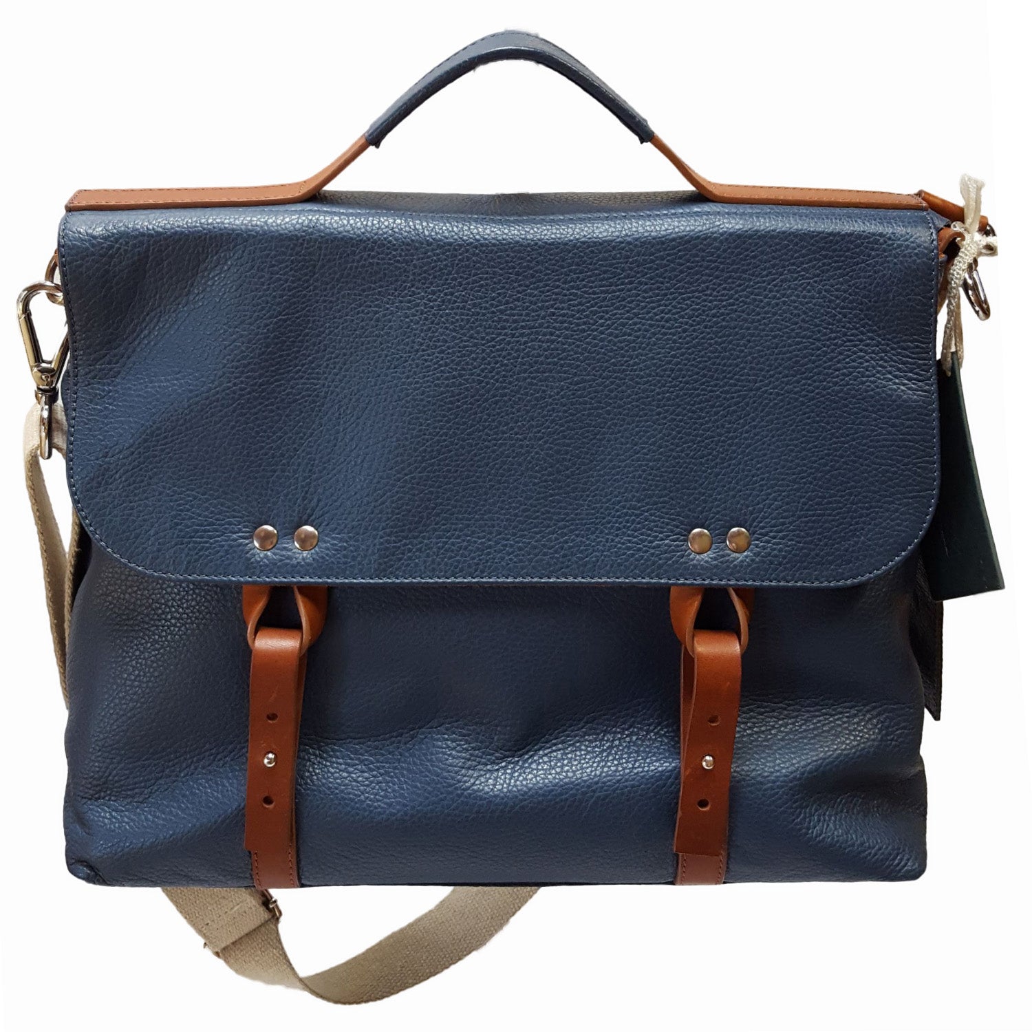 Men's ASSISI in Dollaro leather, Messenger Bag – Bevini Modena
